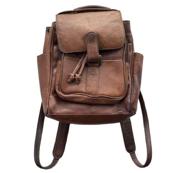 Wilsons Leather | Bags | Vintage Wilsons Leather Brown Mini Backpack ...